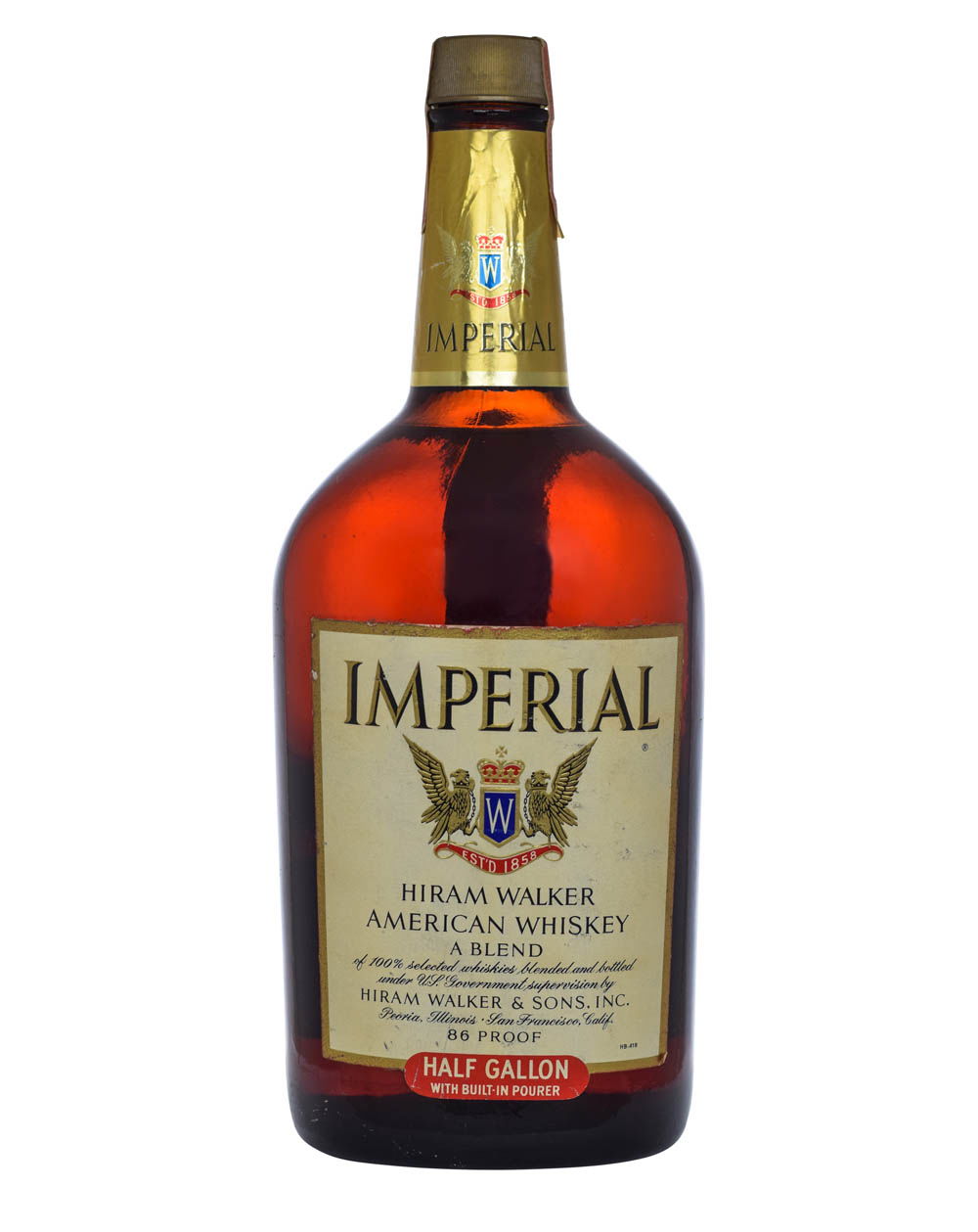 Hiram Walker Imperial Half Gallon 1970s - Musthave Malts