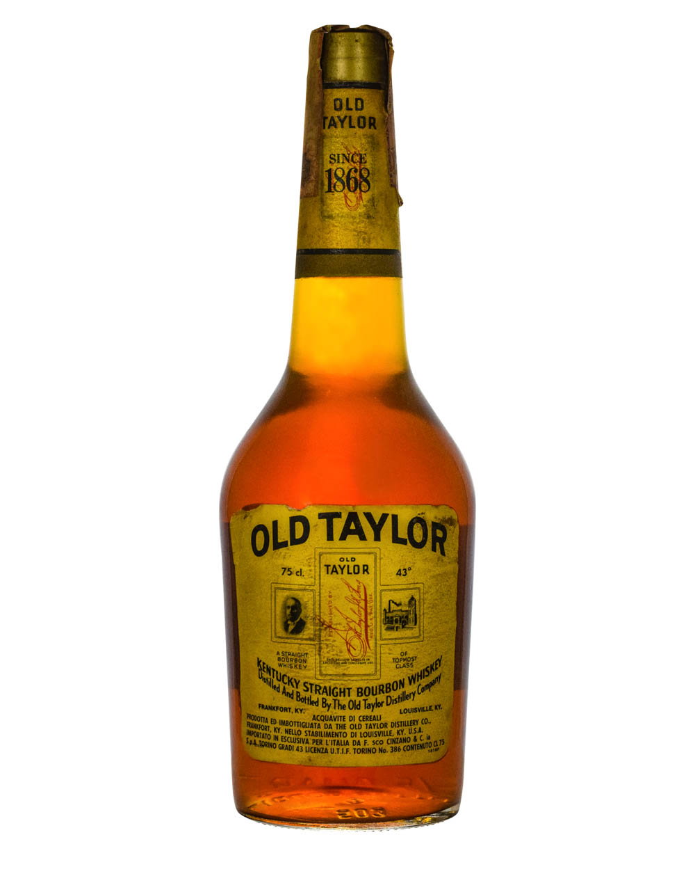 Old Taylor 86 Proof 1973 Italian Export - Must Have Malts