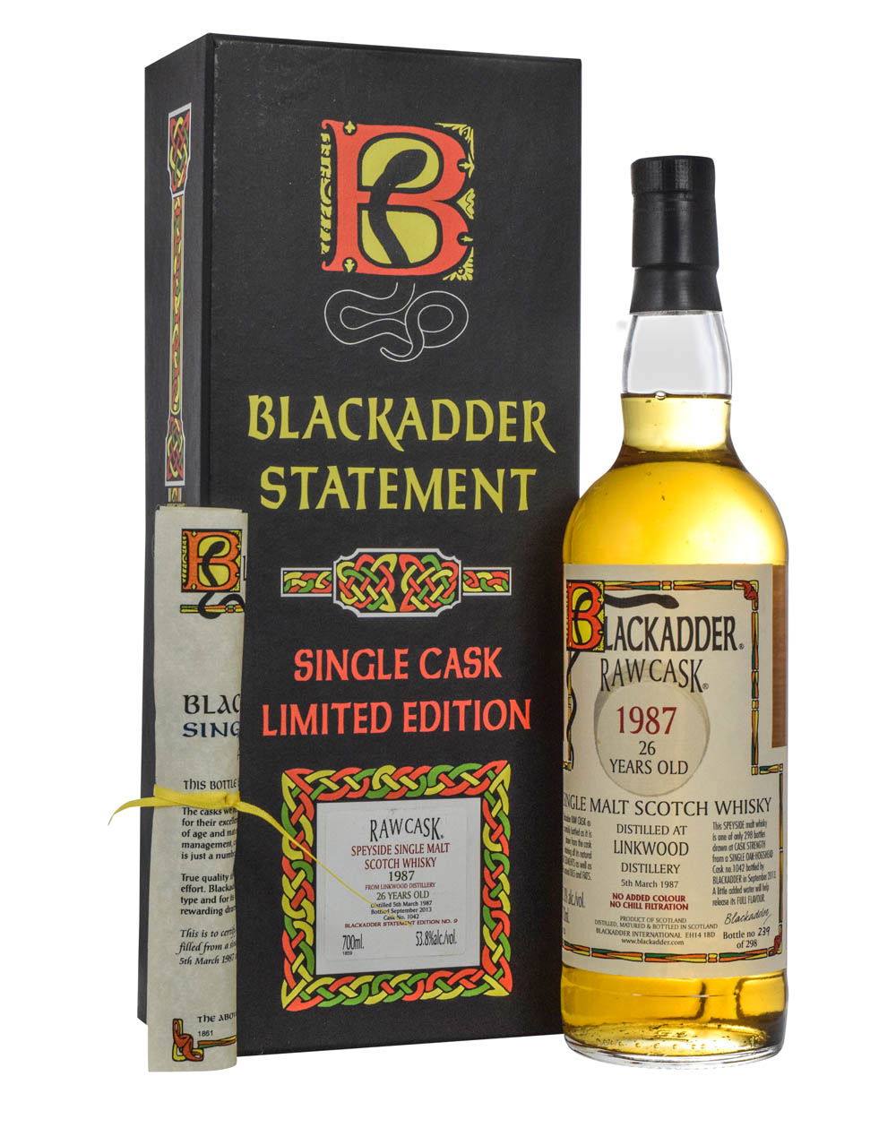 Linkwood 26 Years Old Blackadder Raw Cask 1987 - Musthave Malts