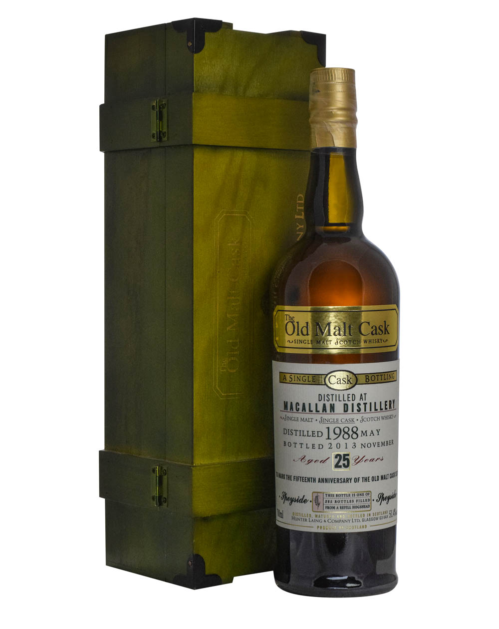 Macallan 25 Years Old Hunter Laing Old Malt Cask 15th Anniversary 1988 ...