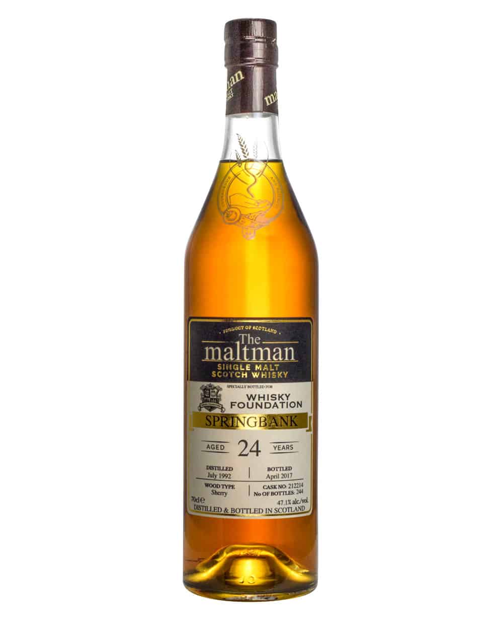 Springbank 24 Years Old The Maltman 1992 Cask #212214 - Musthave Malts