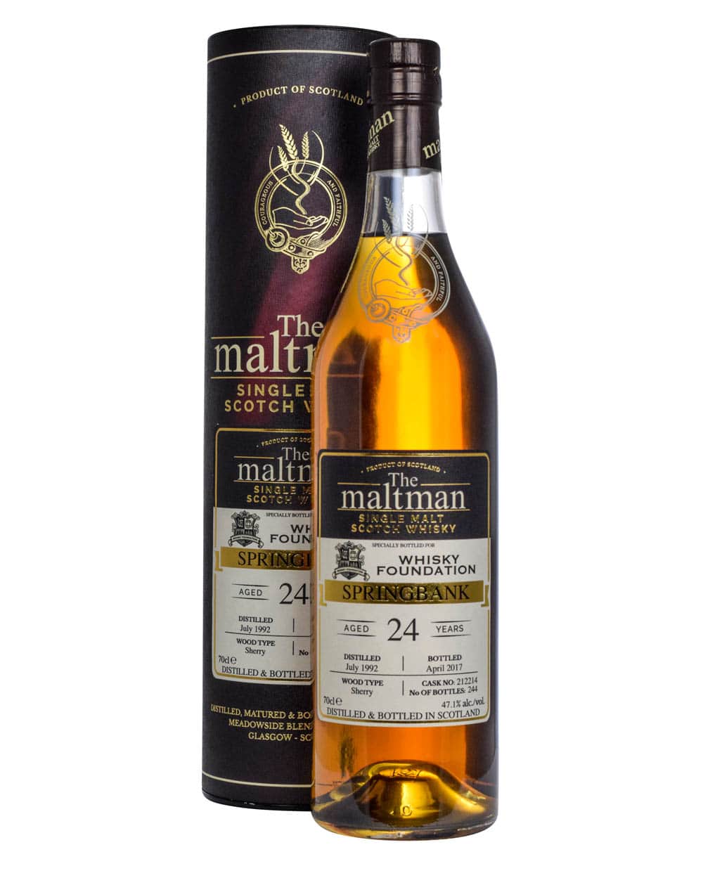 Springbank 24 Years Old The Maltman 1992 Cask #212214 - Musthave Malts