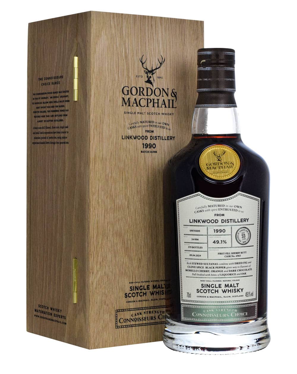 Linkwood 33 Years Old Gordon & MacPhail 1990 Cask #6965 - Must Have Malts