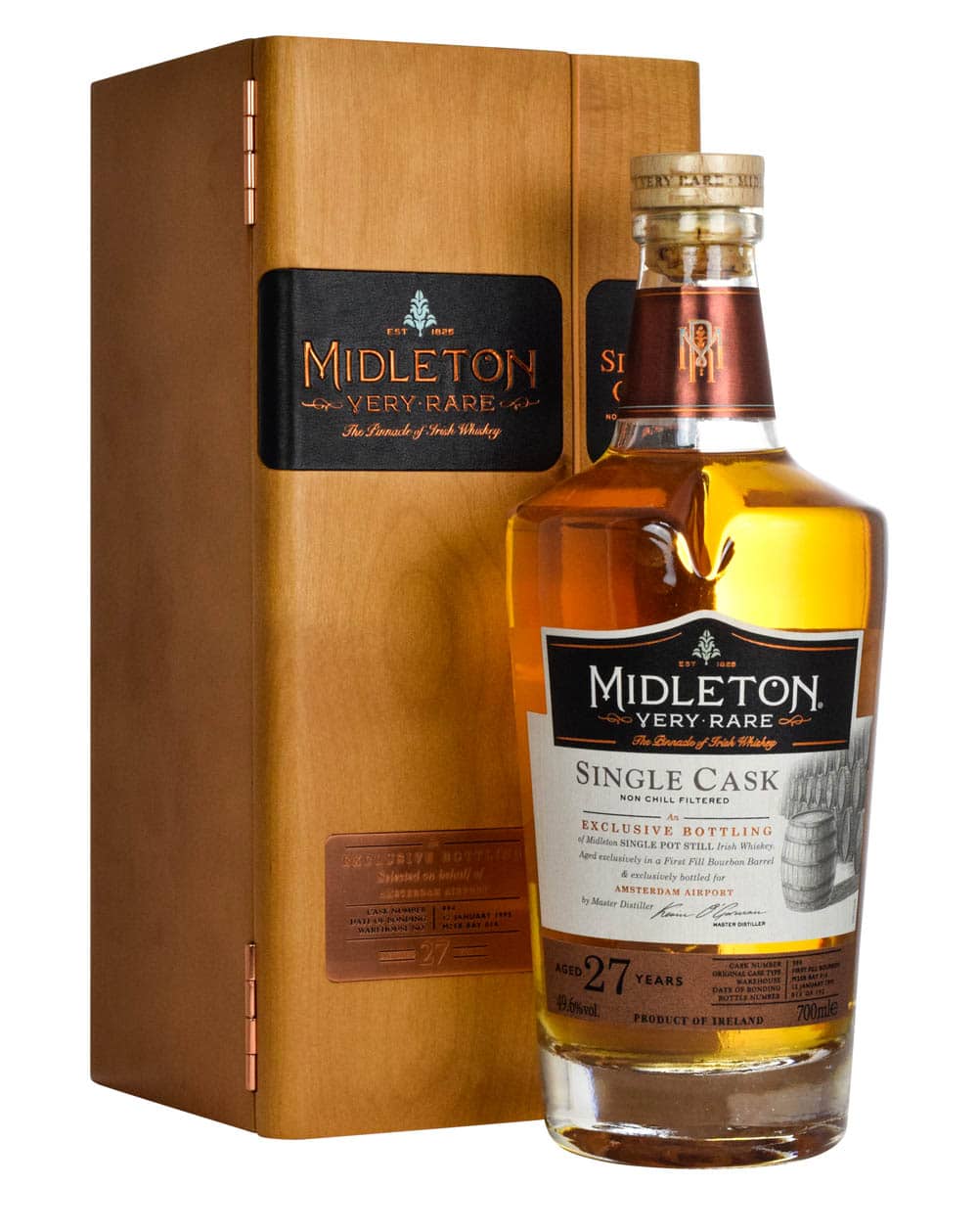 Midleton 27 Years Old Very Rare Single Cask For Amsterdam Airport 1995 ...