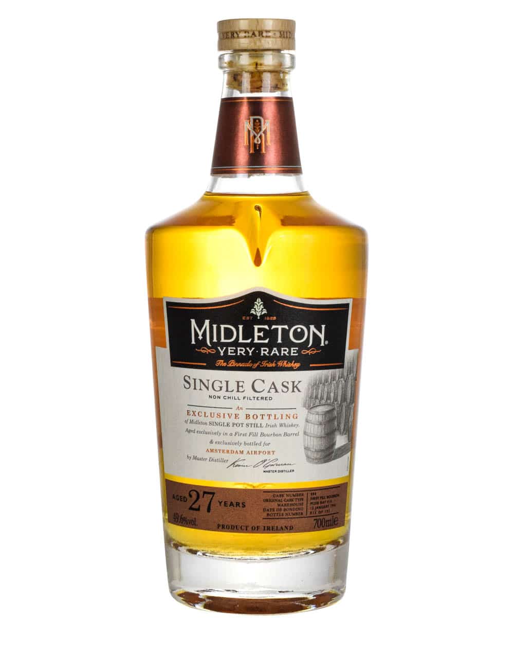 Midleton 27 Years Old Very Rare Single Cask For Amsterdam Airport 1995 ...