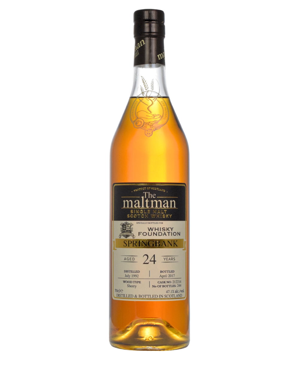 Springbank 24 Years Old The Maltman 1992 Cask #212214 - Must Have Malts